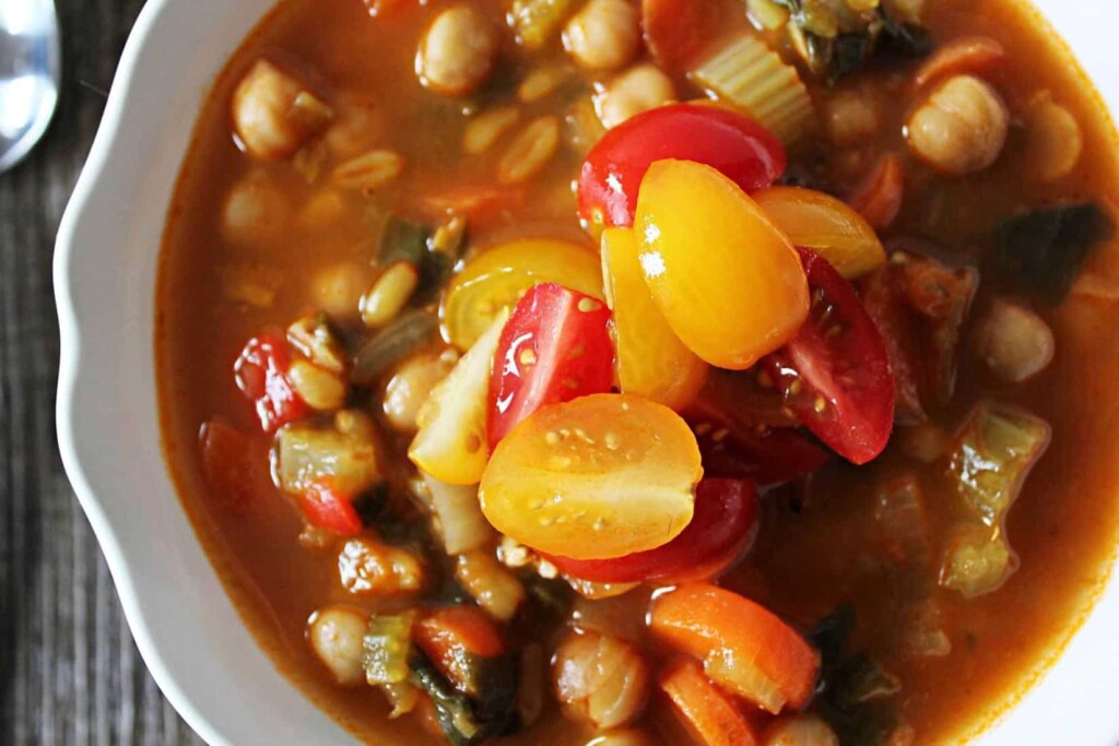Spicy Kamut And Chickpea Stew - crave the good