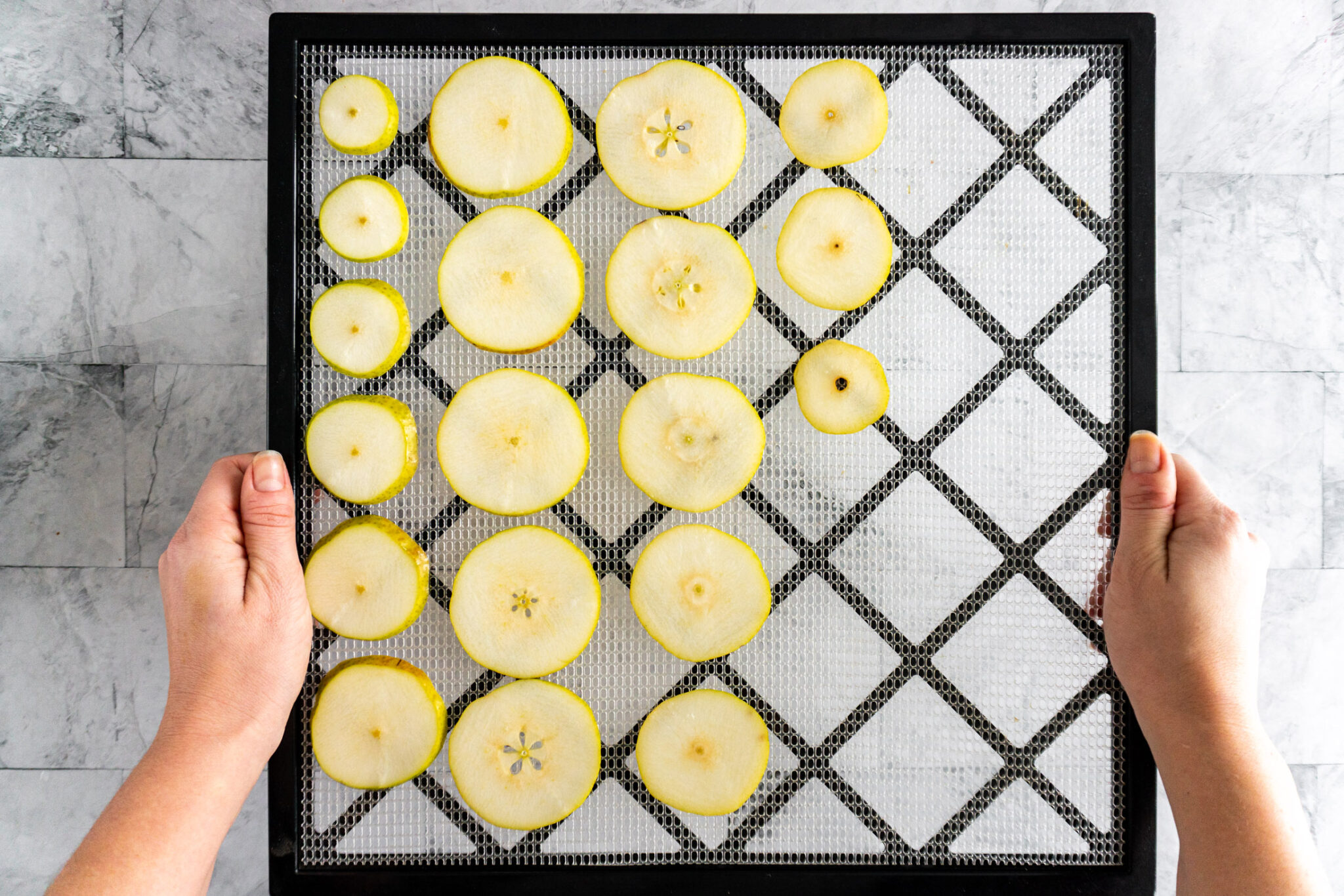 How To: Dehydrate Pears {Dehydrator OR Oven!} - Crave The Good