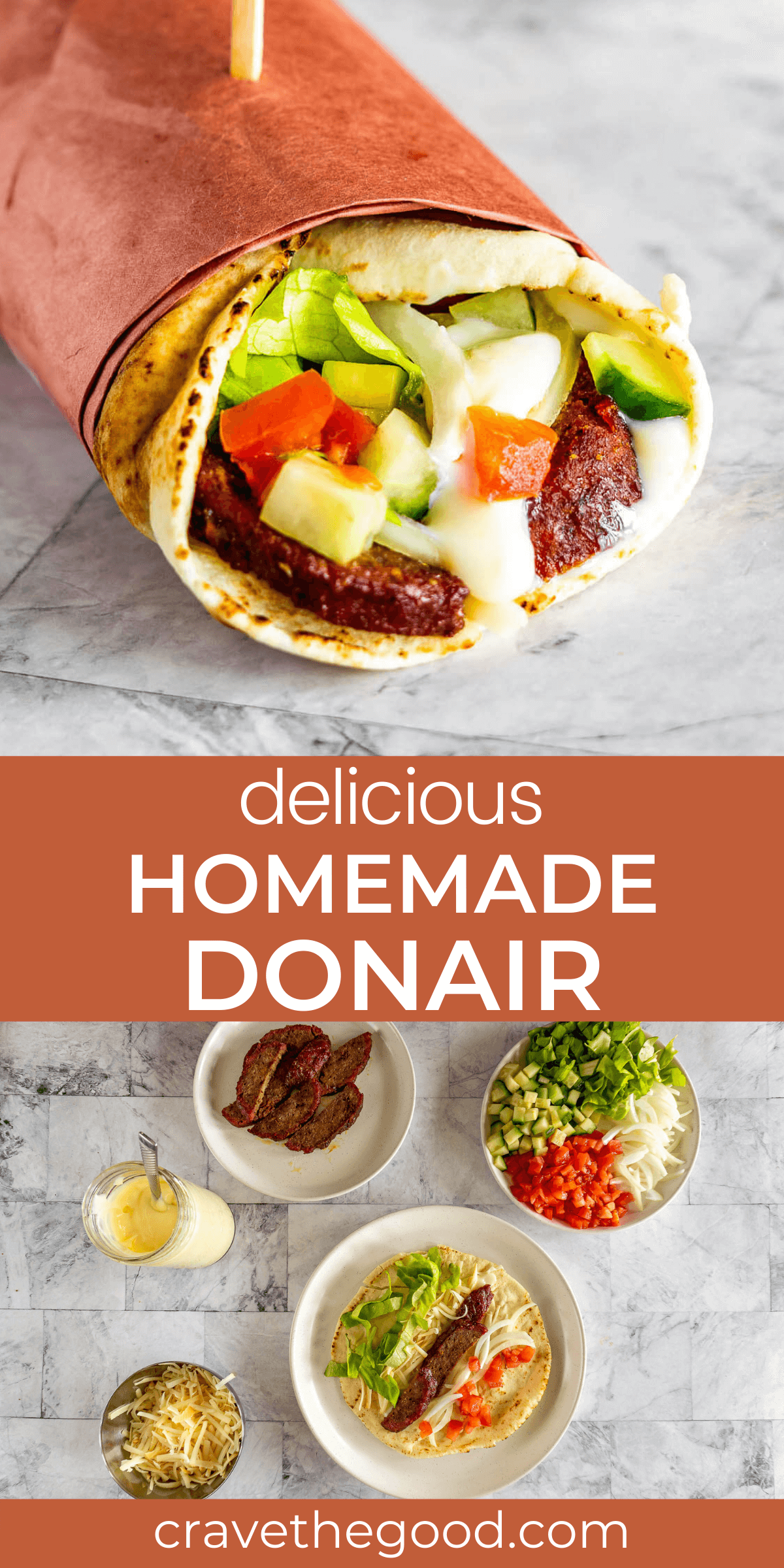 Homemade Donair {Spiced Donair Meat + Sweet Sauce} | crave the good