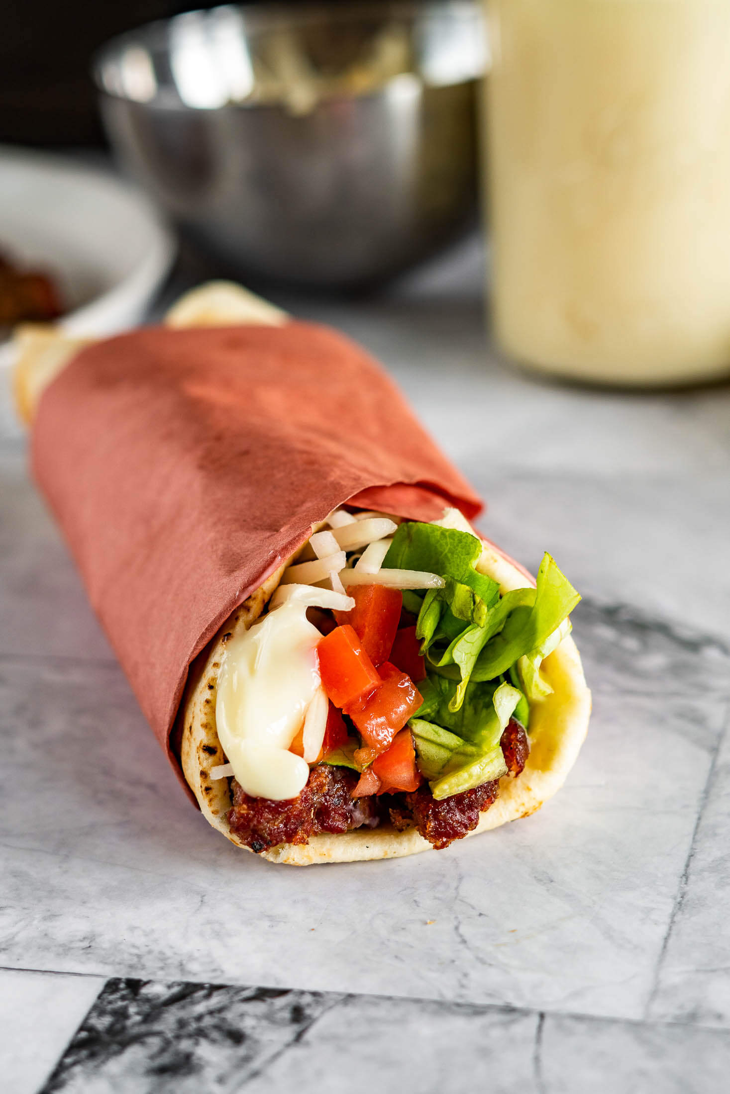Homemade Donair {Spiced Donair Meat + Sweet Sauce} | crave the good