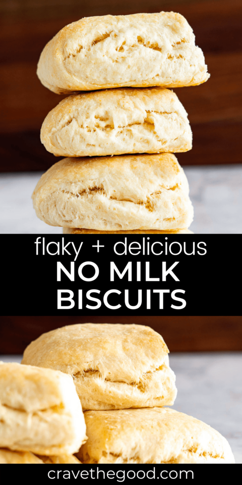 Delicious Homemade Biscuits {Easy No Milk Recipe!} | crave the good