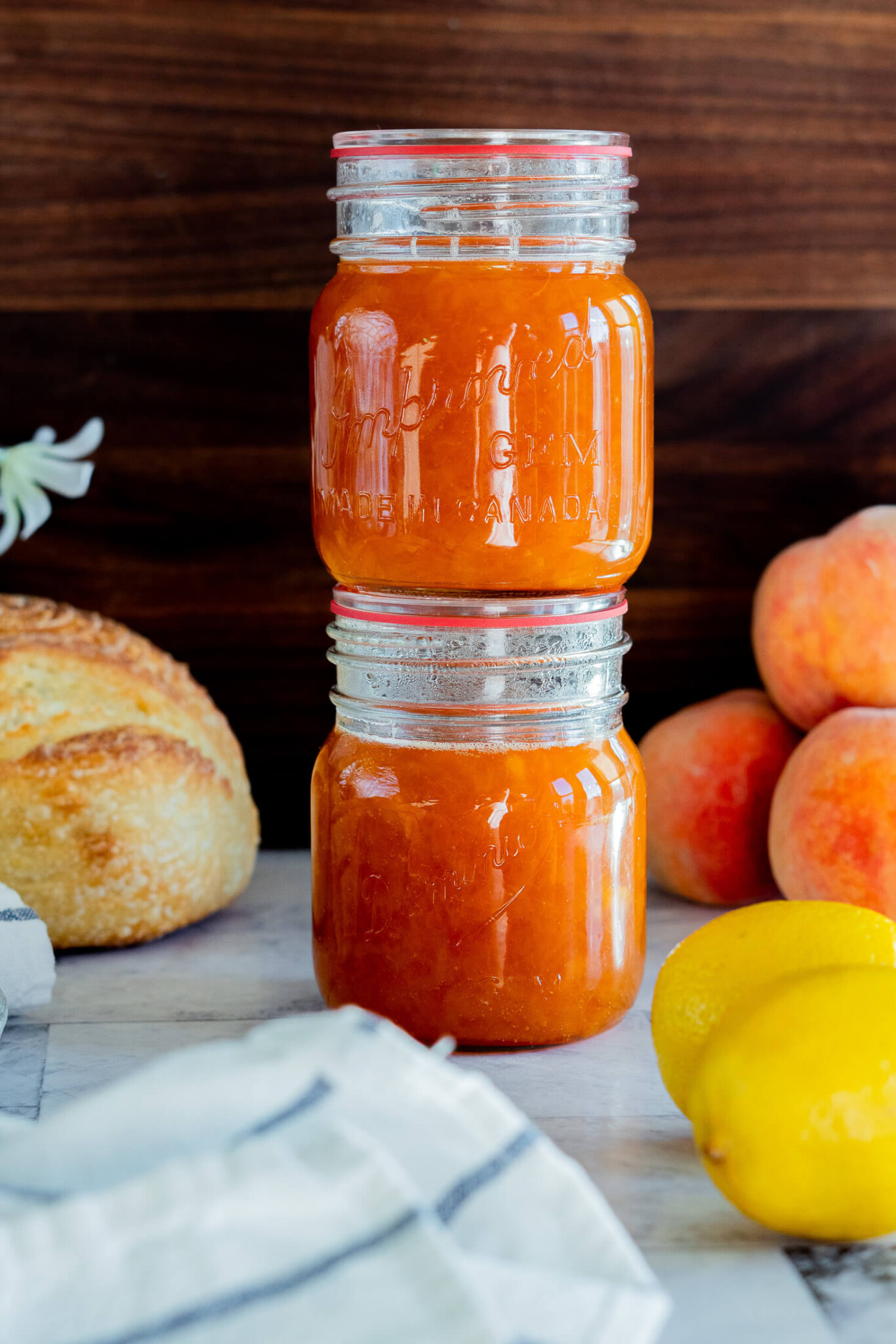 Easy Peach Jam Recipe (No Pectin) | Crave The Good