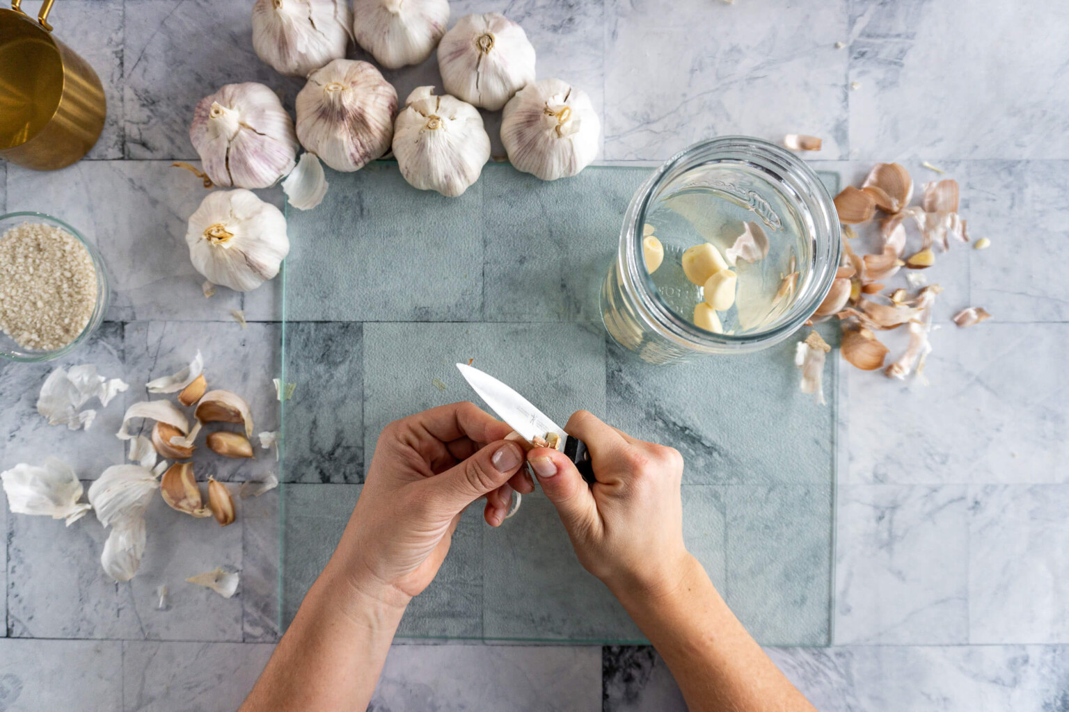 Fermented Garlic { Easy Lacto-Fermentation Recipe }- Crave The Good