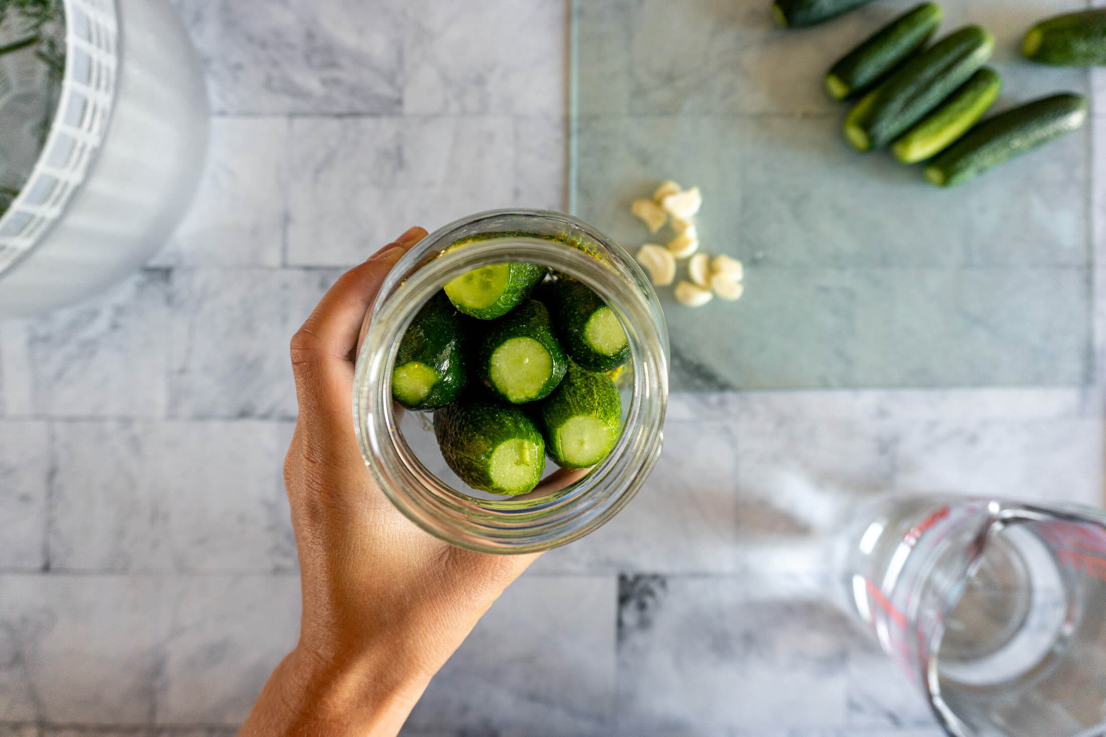 Half Sour Pickles {Easy Recipe With Simple Ingredients} - crave the good