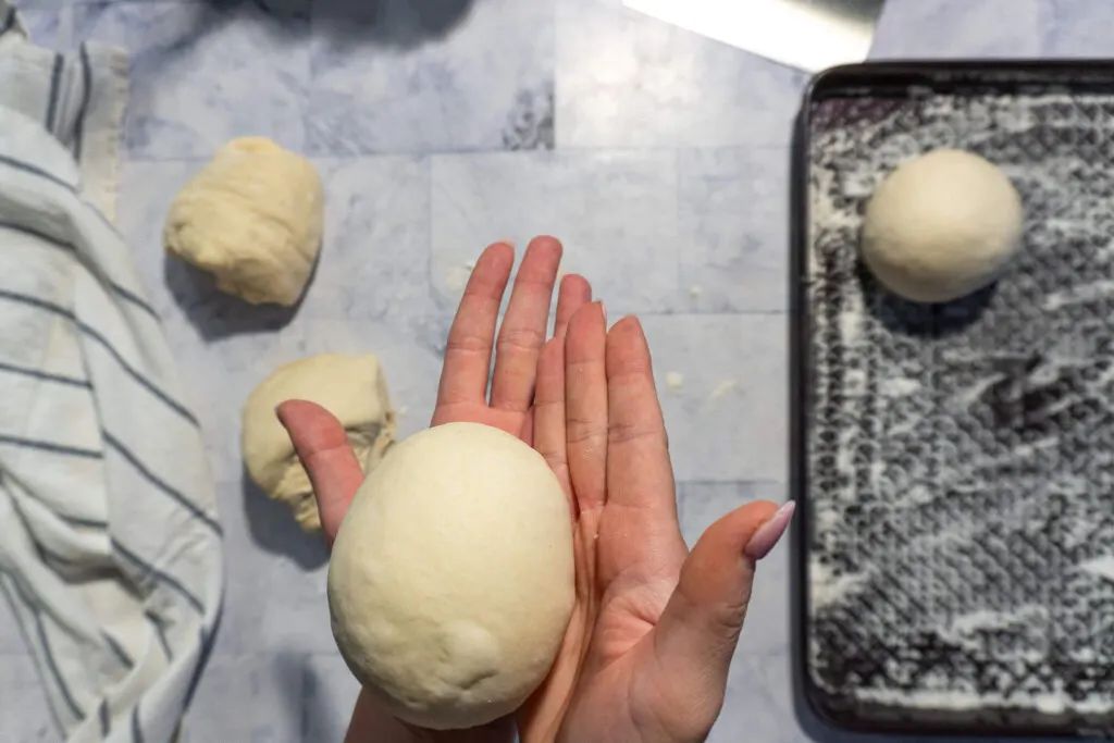 The Best Sourdough Pizza Dough + Step By Step Guide - crave the good