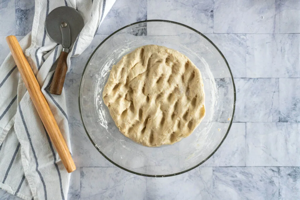 The Best Sourdough Pizza Dough + Step By Step Guide - crave the good