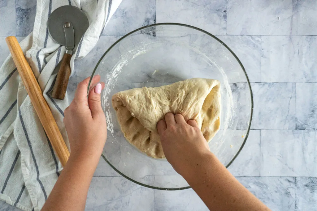 The Best Sourdough Pizza Dough + Step By Step Guide - crave the good