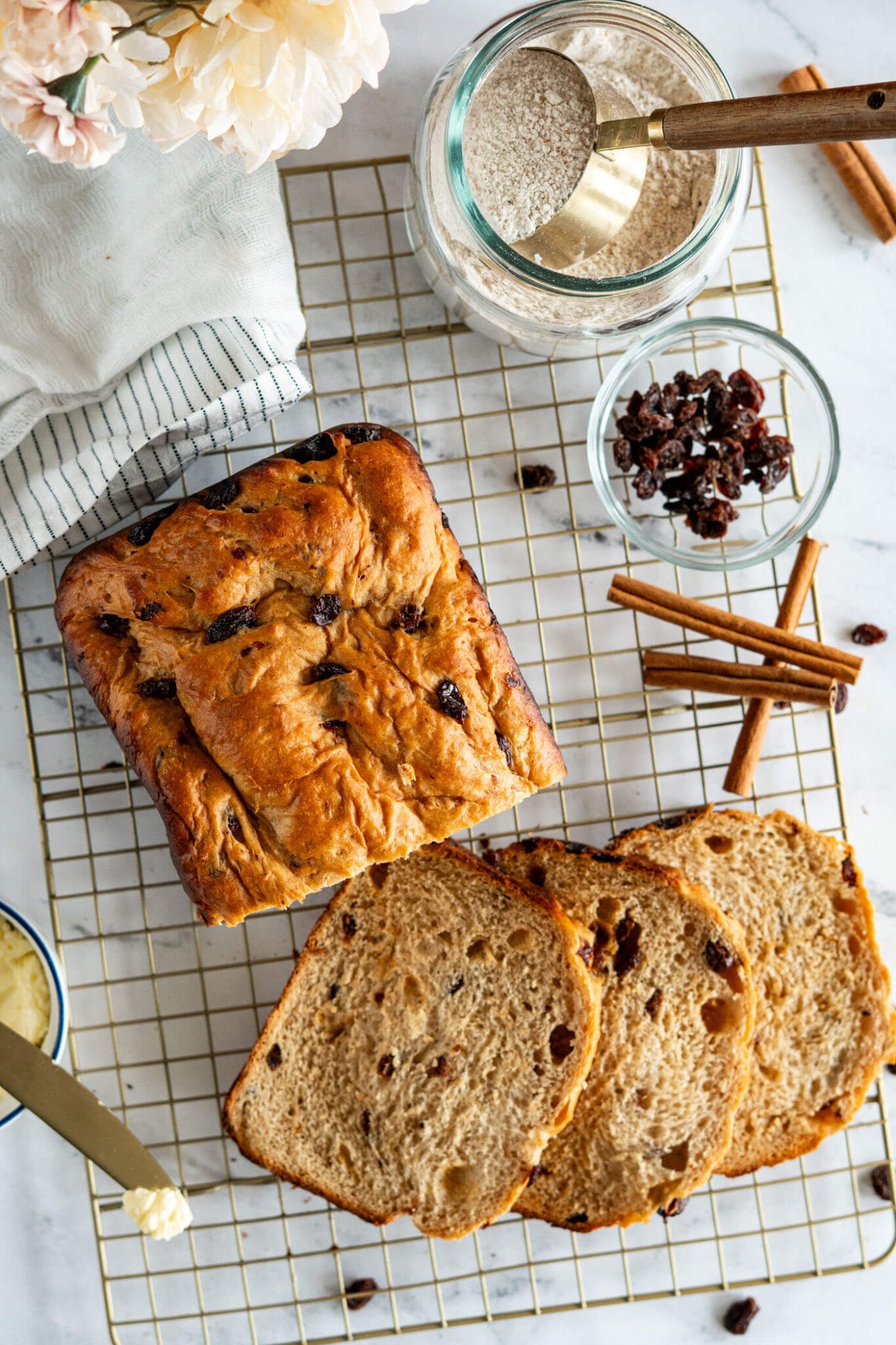 Bread Machine Cinnamon Raisin Bread {Easy Recipe} - Crave The Good